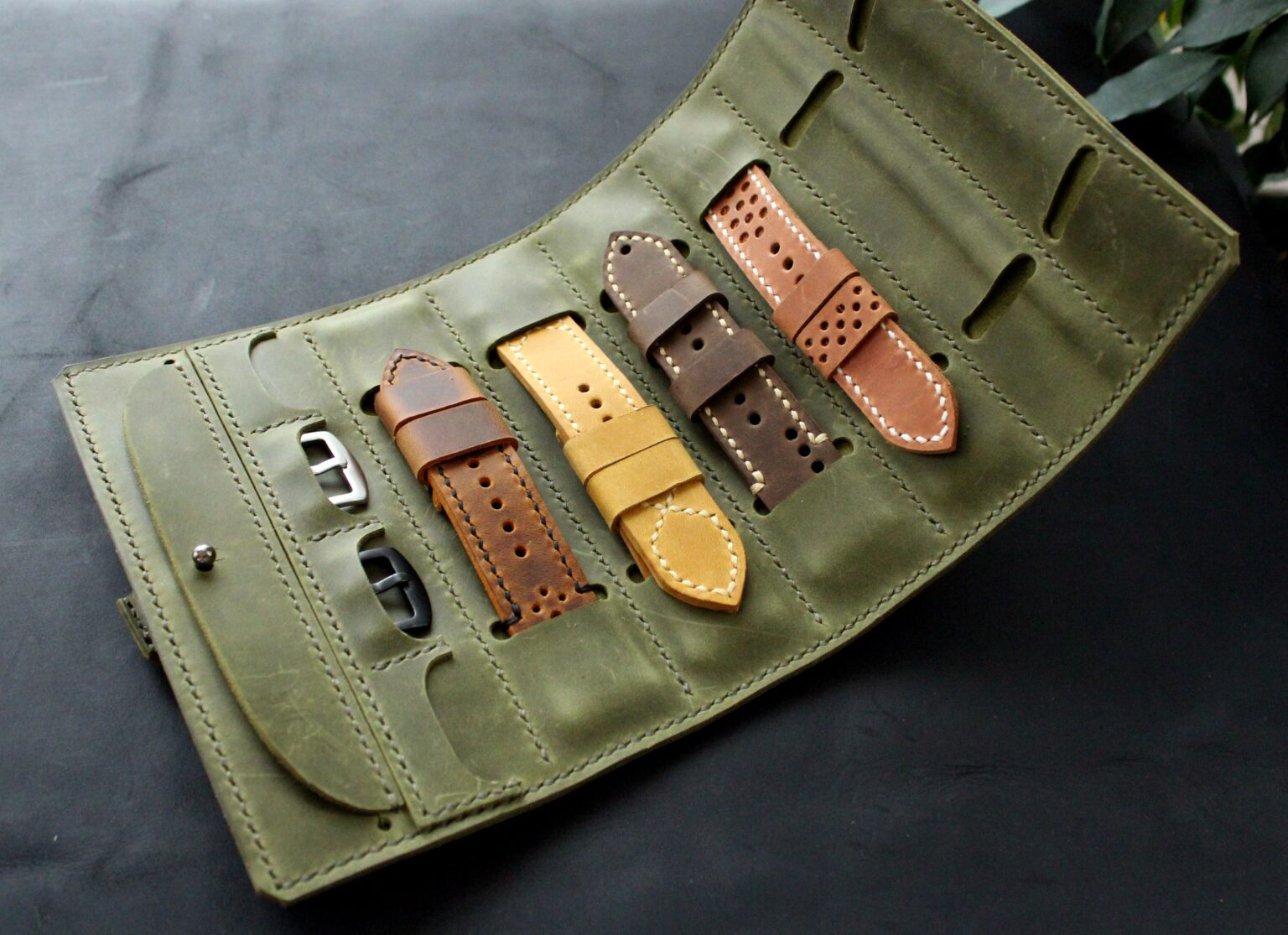 Genuine leather watch strap holder | Anger Refuge