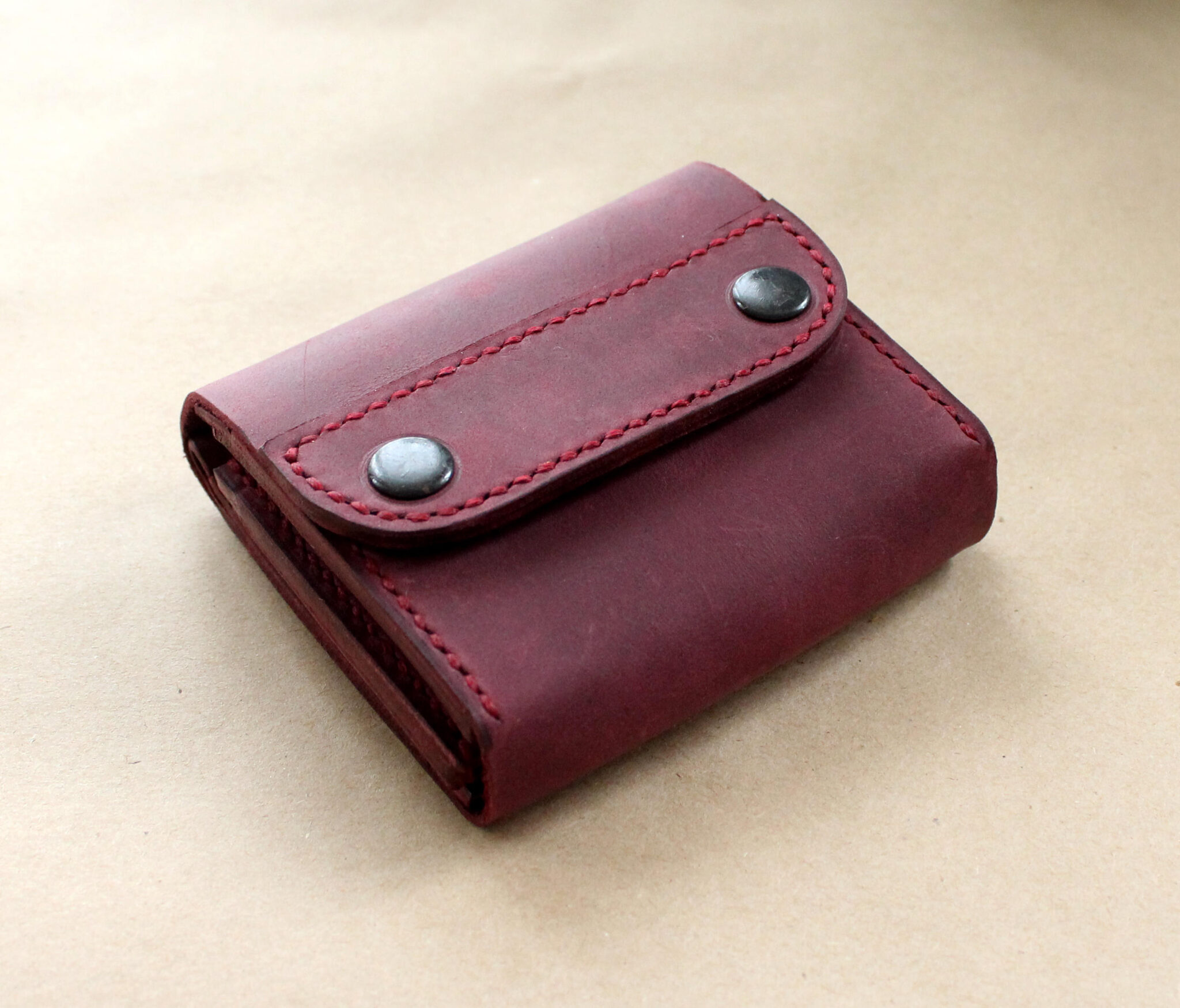 Genuine leather wallet womens purple | Anger Refuge